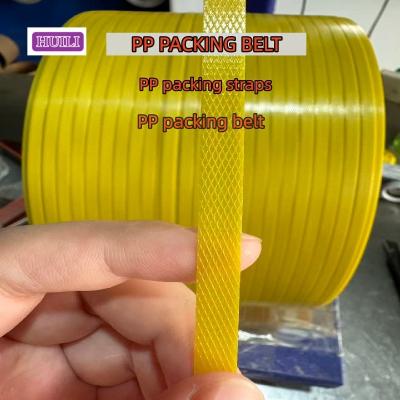 China PP polypropylene material packing straps12mm transparent PP packing strapping for automatic strapping machines for sale