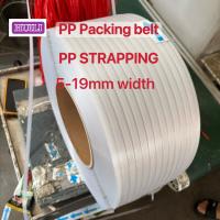 China 11mm PP Packing Straps PP PET packaging belt PP strapping strap for high-speed packaging machines for sale