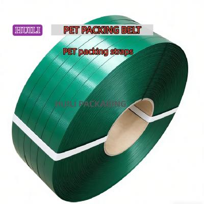 China PET plastic straps 16mm PET packaging belt PET strapping belt for Extremely High Tensile for sale