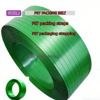 China High-speed PET strapping 19mm PET packaging strap for pneumatic strapping tools for sale