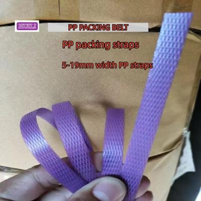 China 12mm PP polypropylene strapping belt PET PP strapping straps for high-speed packaging machines for sale