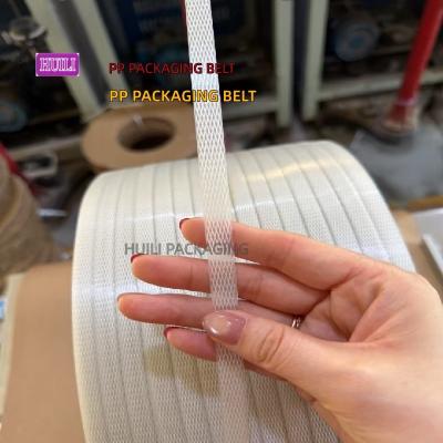 China Automatic PP strapping belt 11mm automatic PP packaging strap ultra-thin PP binding strap for sale