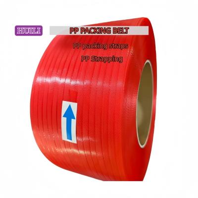 China Transparent PP Strapping Belt 12mm Automatic PP Packaging Strap Ultra-thin PP Binding Strap for sale