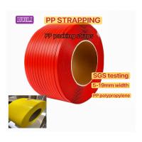 China PP strap PP packing belt 12mm PP strapping for fully automatic strapping machines for sale