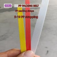 China PP packing belt transparent 5mm strapping high-speed strapping 100% recycled PP strapping for sale