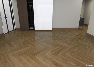 China Anti Slip Drop Click Herringbone SPC Flooring Waterproof Oak Vinyl Plank for sale