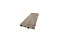 China Grey SPC Skirting Board 2400x100x15mm Anti Discoloration Hotel Flooring Accessories for sale