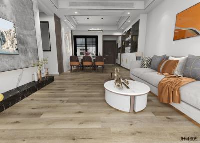 China Solid Core Luxury Rigid SPC Vinyl Click Flooring UV Cured Coating Plastic Wood Texture for sale