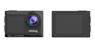 China Waterproof 16mp Action Camera Hd 1080p Wifi , IMX179 4k Action Dual Screen Camera for sale