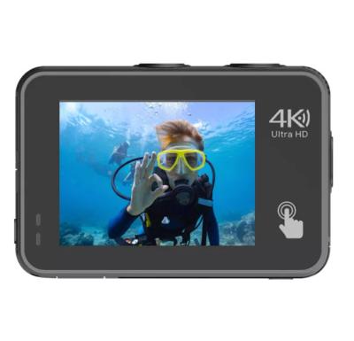 China Wifi HDMI Waterproof HD Wifi Action Cam , 60fps 4k Action Dual Screen Camera for sale
