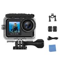 China Waterproof Action Sports Camera Small 4K 60FPS 720P 240FPS WiFi Dual Screen Mini for sale