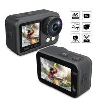 China Waterproof Action Sports Camera Small 4K 60FPS 720P 240FPS WiFi Dual Screen Mini for sale