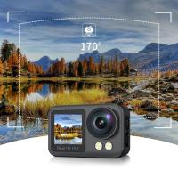 China Waterproof Action Sports Camera Small 4K 60FPS 720P 240FPS WiFi Dual Screen Mini for sale