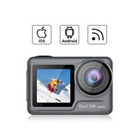 China Real 4K FA07A 1080P Sports Camera Wifi Action Camera Outdoor Dual Screen For Diving for sale