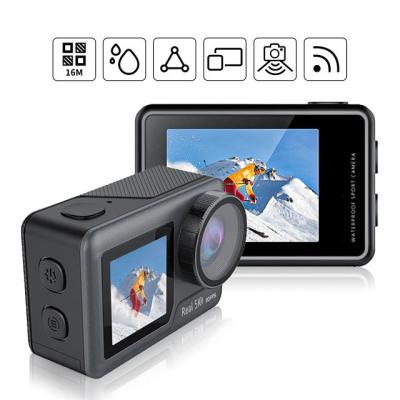 China Real 4K FA07A 1080P Sports Camera Wifi Action Camera Outdoor Dual Screen For Diving for sale