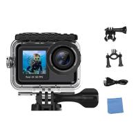 China Real 4K 60fps 4K Ultra HD Action Camera Dual Screen 30M Waterproof Sport Camera FM07 for sale