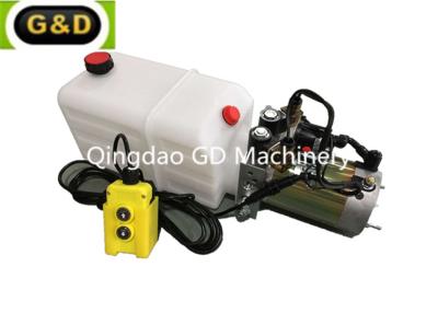 China DC hydraulic power units,12V plastic tank,1.8kw single acting hydraulic power unit for sale