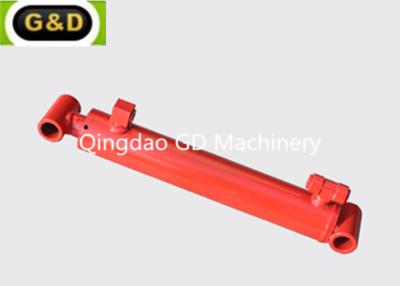 China Red chrome plated  Welded Hydraulic Cylinder  for  cargo lifting for sale
