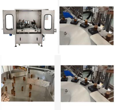 China 1.5KW Automatic Bottle Filling And Capping Machine 18~35 Bottles / Min for sale