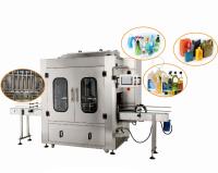 China Four Heads Volumetric Liquid Filling Machine / Liquid Piston Filler for sale