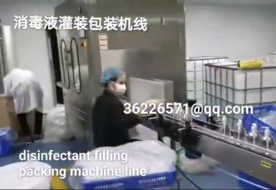 China Automatic Bottle Filling Capping Machine Line For Hand Sanitizer / Disinfectant / Alcohol for sale