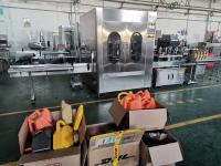 China 8000BPH Engine Lubricant Oil Bottle Filling Line 0.35cbm/Min for sale