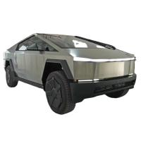 China Silver Tesla Cyber Off-Road Pickup Truck with All Steel Body and 180 Km/h Max Speed for sale