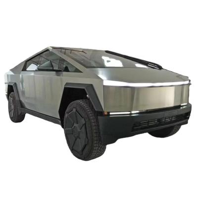 China Silver Tesla Cyber Off-Road Pickup Truck with All Steel Body and 180 Km/h Max Speed for sale