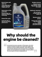 China Car Engine Oil Flush Cleaning Fluid 4L OAR OEM ODM Engine Dirt Lubricant for Cars for sale