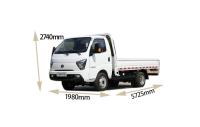 China Mini Truck Electric Energy Vehicles 2024 2 Seats and 100% Electric Fuel by Feidi Ef3 for sale