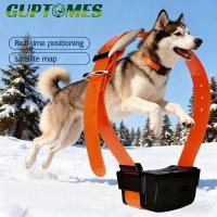 China GU̇PTOMES T10 Dog GPS Tracking Collar with 4000mAh Battery, 5-15m Accuracy & Voice Intercom for sale
