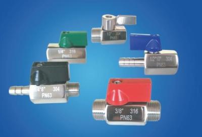China Stainless Steel Mini Ball Valve Series For Fluid Industry for sale