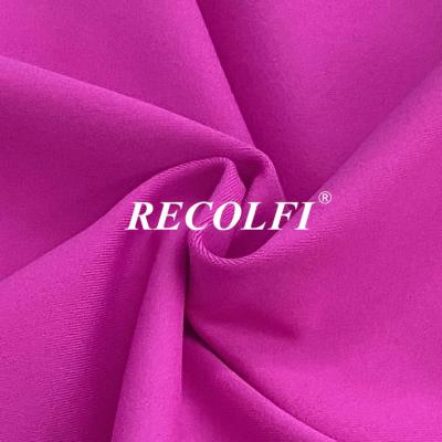 China High Colorfastness 285gsm Activewear Knit Fabric Recycled Fiber Yoga Wear for sale