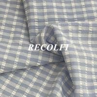 China 170gsm Eco Friendly Activewear Knit Fabric Crinkle Textured Ladies Swimwear for sale