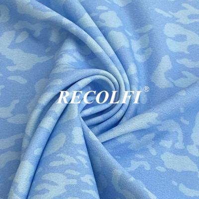 China Leopard Printing Activewear Knit Fabric Uv Protection Yoga Wear for sale