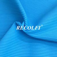 China Anti Static Ribbed Activewear Knit Fabric Bright Color Stretch Leggings for sale