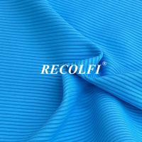 China Anti Static Ribbed Activewear Knit Fabric Bright Color Stretch Leggings for sale