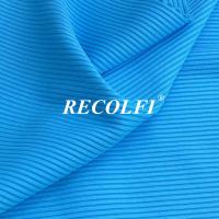 China Anti Static Ribbed Activewear Knit Fabric Bright Color Stretch Leggings for sale