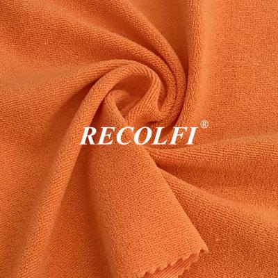 China 145CM Width Activewear Polyester Knit Fabric Sustainable Terry Women Beach Wear for sale