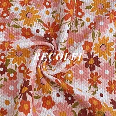 China Sustainable Activewear Knit Fabric Digital Printing Stretch Sport Bra for sale