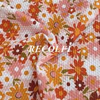 China Sustainable Activewear Knit Fabric Digital Printing Stretch Sport Bra for sale