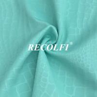 China Embossed Print Activewear Recycled Knit Fabric Syretch Cycling Wear for sale
