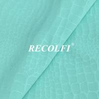 China Embossed Print Activewear Recycled Knit Fabric Syretch Cycling Wear for sale
