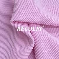China Eco Friendly Ribbed Activewear Knit Fabric Printable Stretch Yoga Wear for sale
