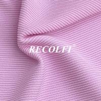 China Eco Friendly Ribbed Activewear Knit Fabric Printable Stretch Yoga Wear for sale