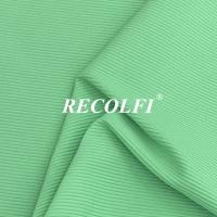 China Eco Rib Recycled Activewear Knit Fabric Digital Print Leggings Yoga Wear for sale
