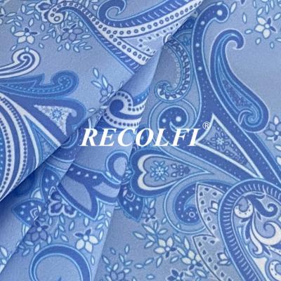 China Repreve Activewear Knit Fabric Sublimation Print Sport Wear Gym Shorts 150CM Width for sale