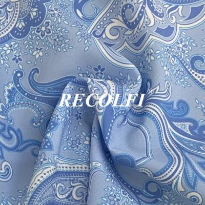 China Repreve Activewear Knit Fabric Sublimation Print Sport Wear Gym Shorts 150CM Width for sale