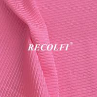 China Pink Activewear Knit Fabric 210GSM Eco Friendly Rib Yoga Wear Casual Leggings for sale