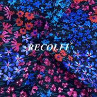 China Repreve Activewear Knit Fabric Digital Printing Breathable Wicking Leggings for sale